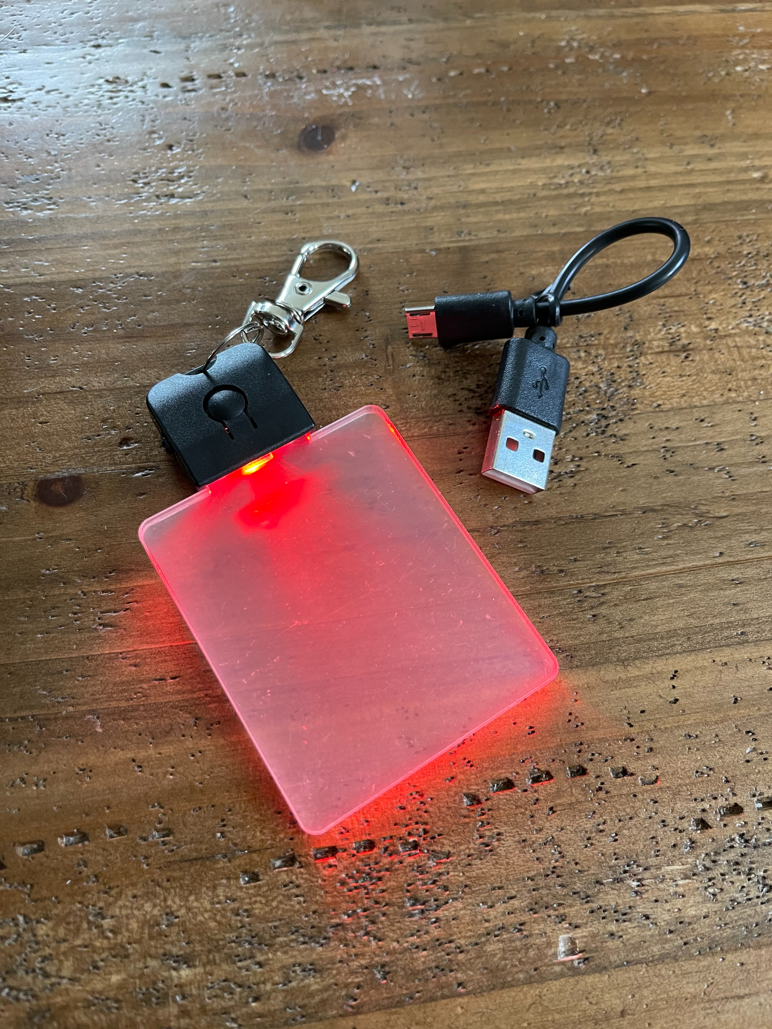 7RGB LED Keychain with Blank 4mm Cast Acrylic – LaserBeast Lab