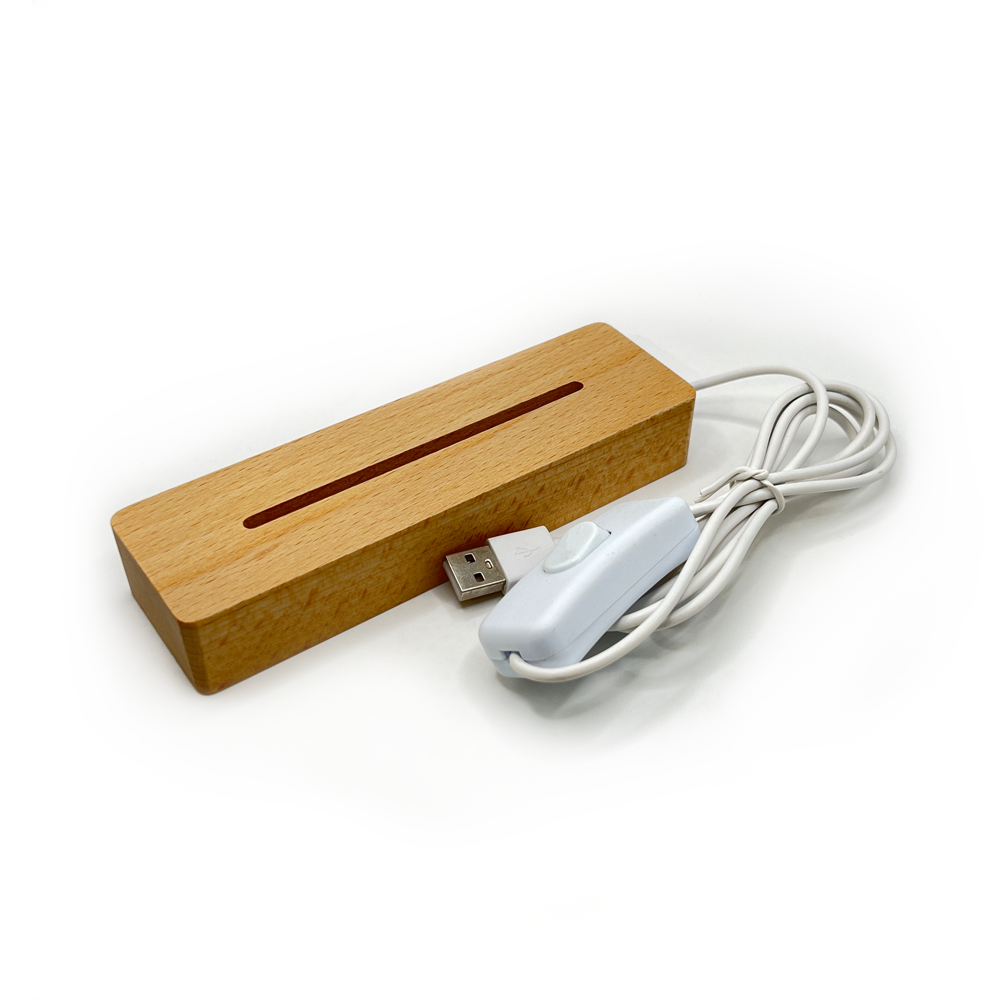Blank Wood LED Base – LaserBeast Lab