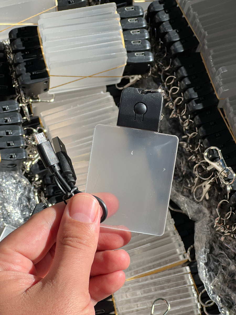 7RGB LED Keychain with Blank 4mm Cast Acrylic – LaserBeast Lab